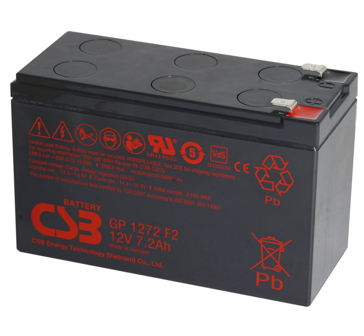 CSB Battery General Purpose Lead Acid Batteries, GP and GPL Range | MDS ...