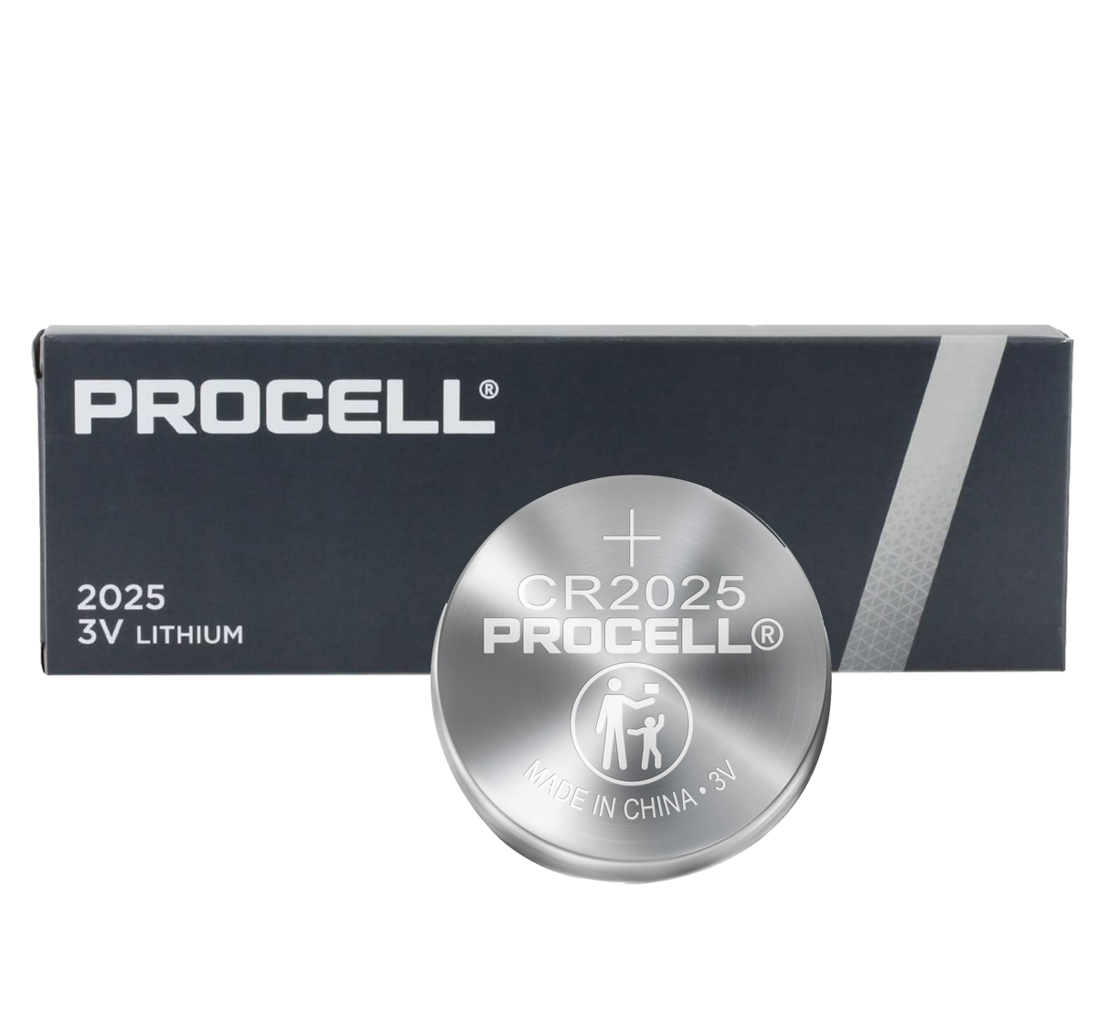 Duracell Procell CR2025 3V Lithium Coin Cell - Pack 20 | MDS Battery