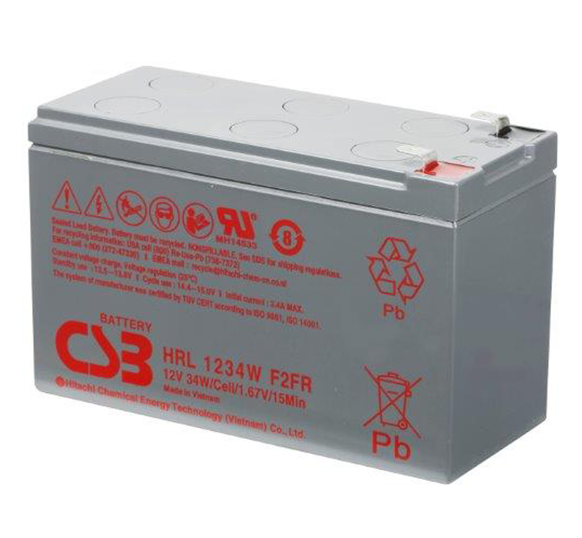CSB HRL1234W F2 Yuasa RE7-12 Battery | MDS Battery