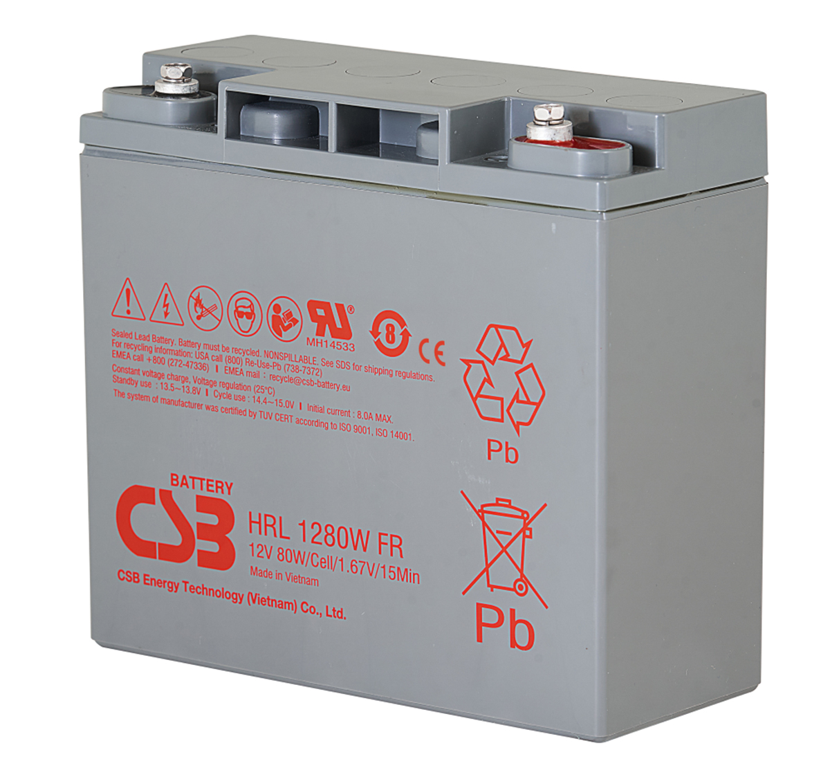 CSB HRL1280W Jump Start Battery | MDS Battery