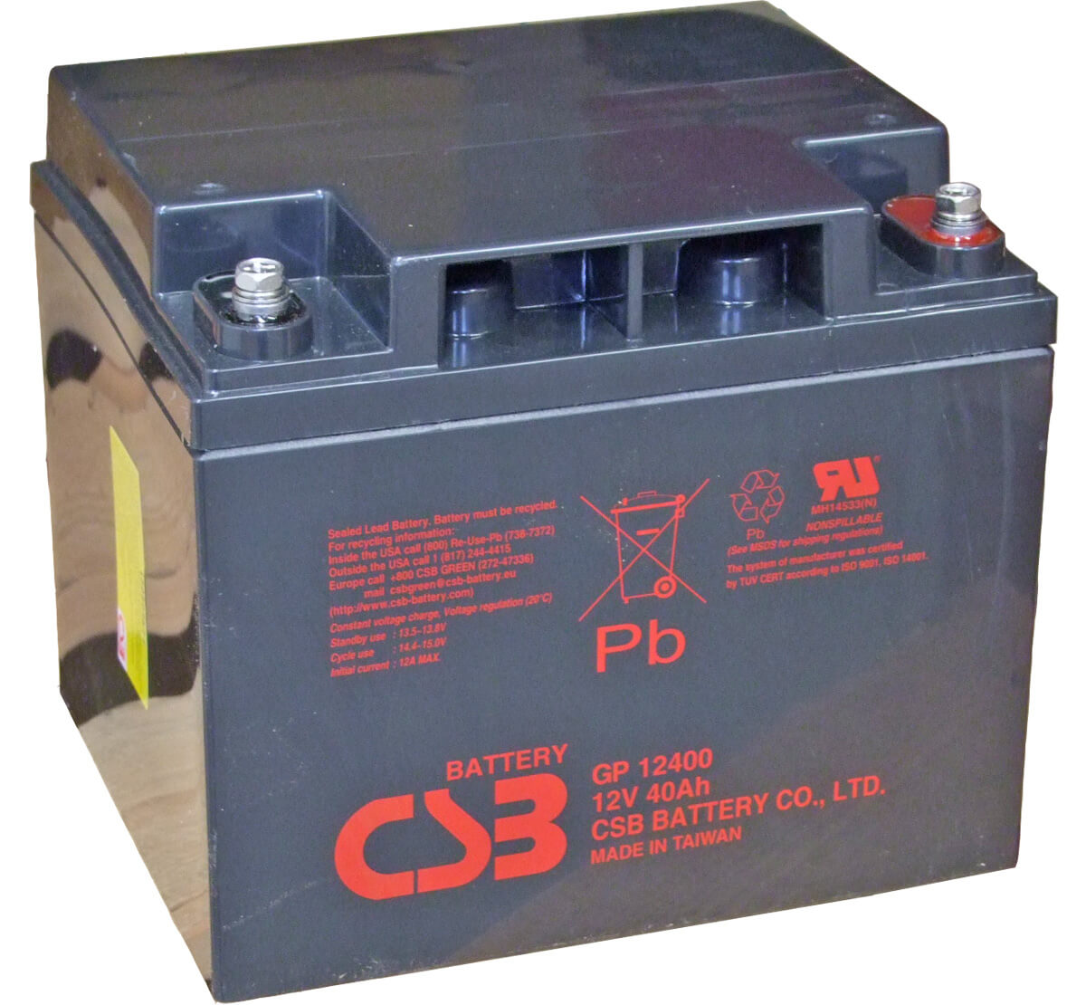 CSB Battery Co. GP12400 B2 Battery for Standby power | MDS Battery