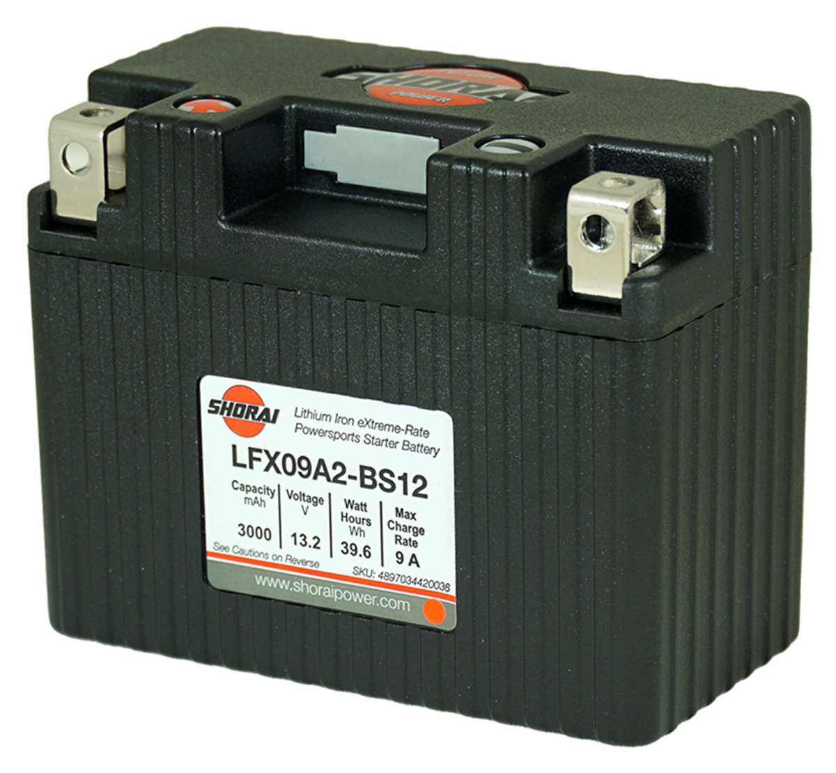 Shorai LFX09A2-BS12 12V Lithium Motorcycle Battery Inc Free Delivery | MDS Battery