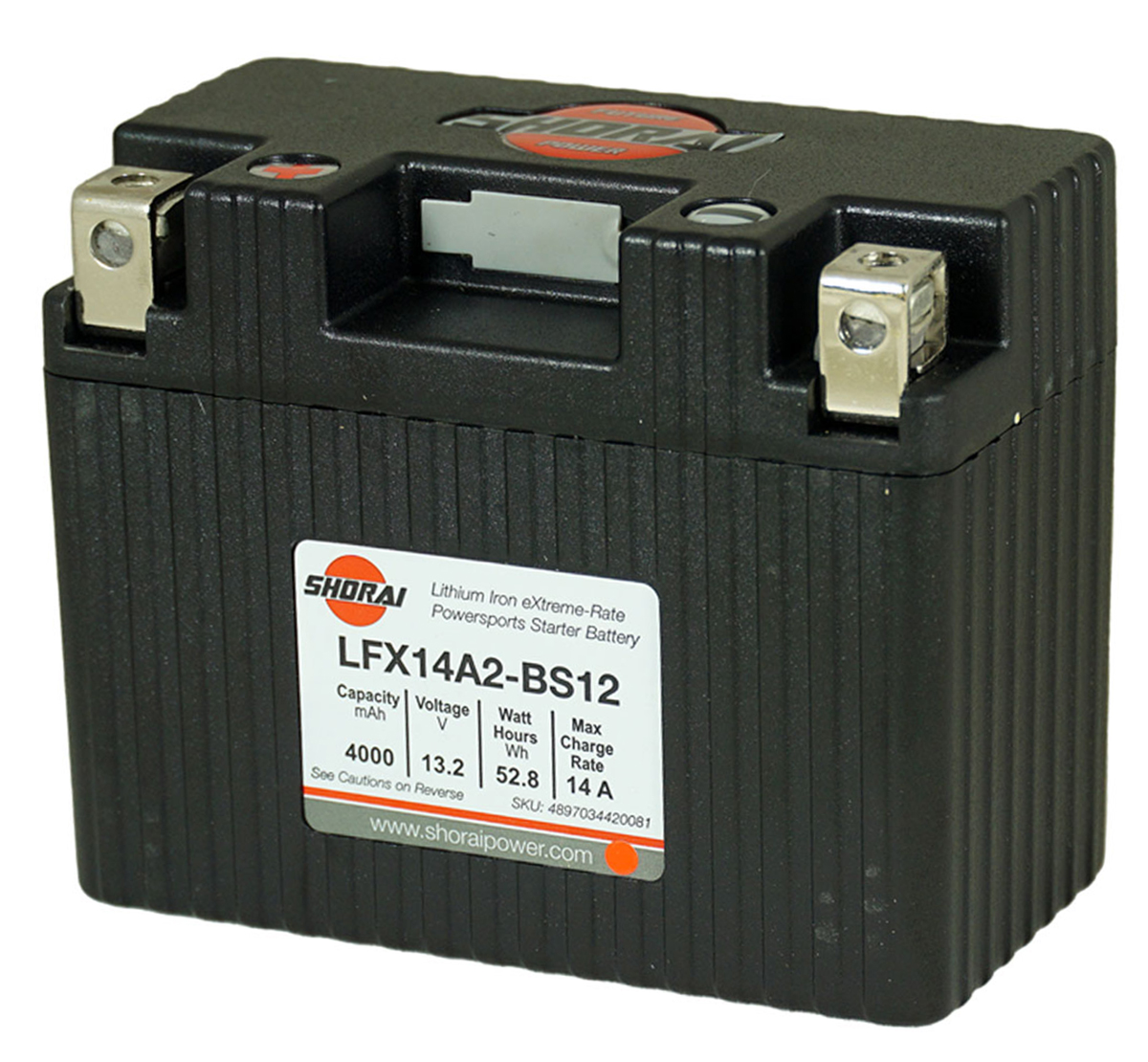Shorai LFX14A2-BS12 12V Lithium Motorcycle Battery Inc Free Delivery | MDS Battery