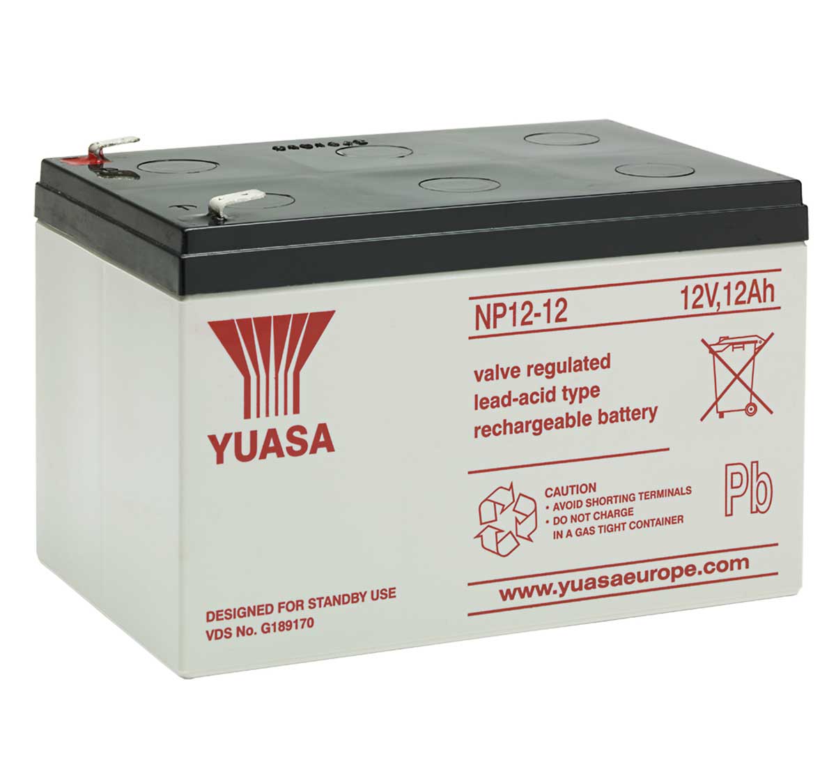 NP12-12 Yuasa 12V 12Ah Lead Acid Battery | MDS Battery