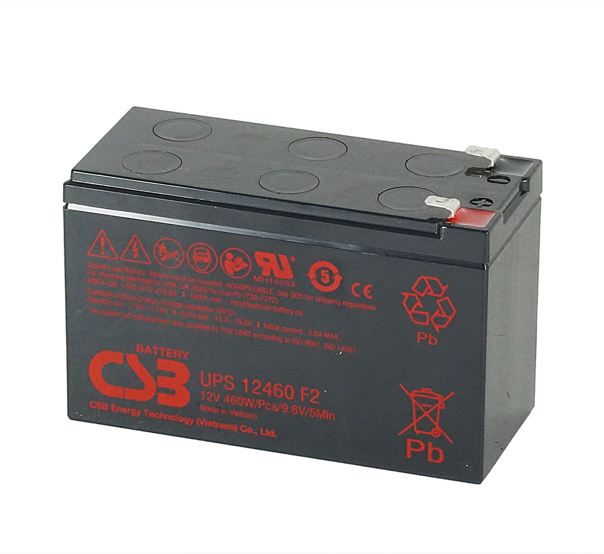 CSB UPS12460 460W High Rate Discharge Battery - Free Delivery | MDS Battery