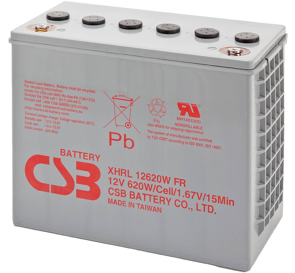 CSB XHRL12620W Extreme High Rate Discharge Battery | MDS Battery