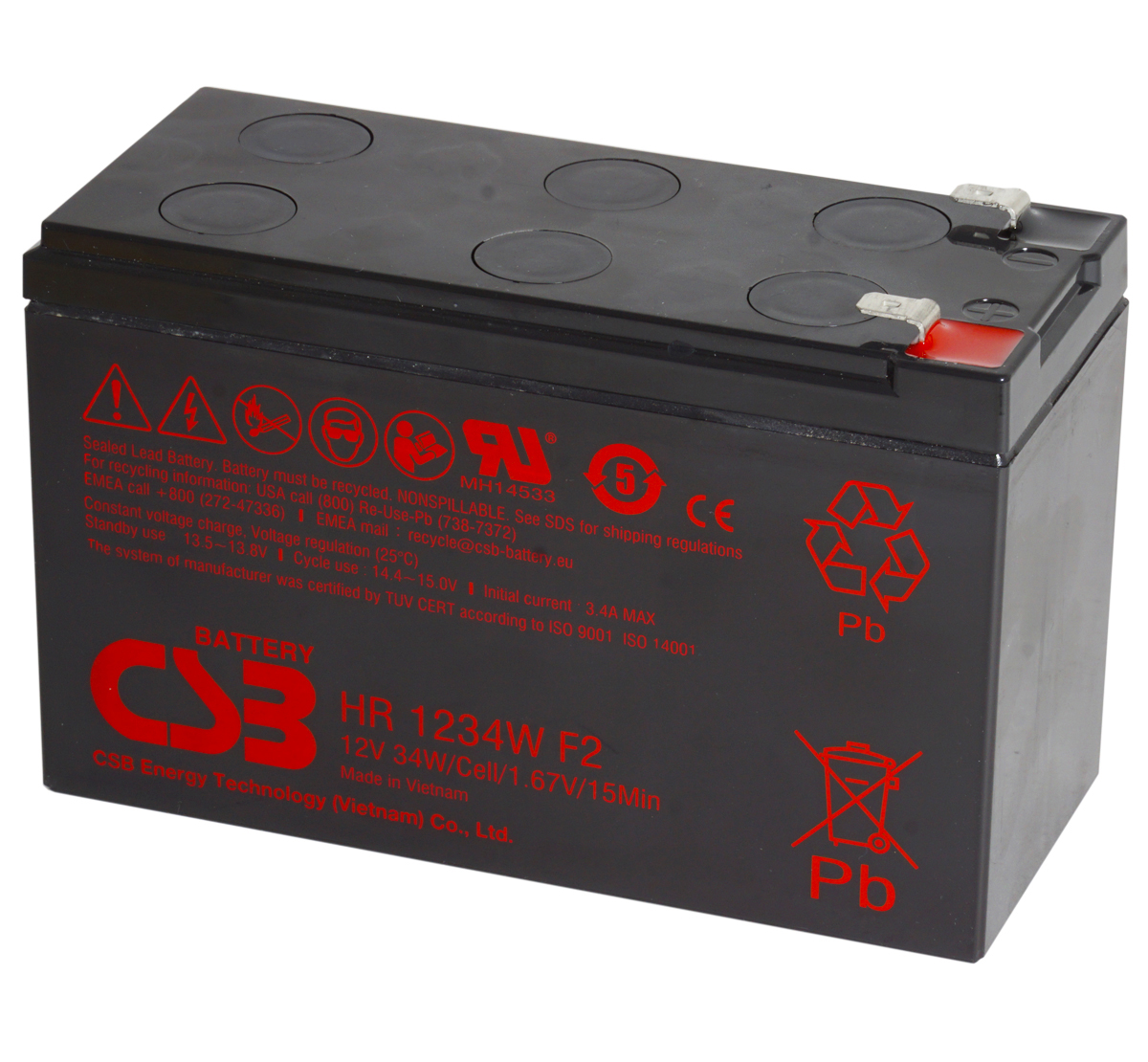 CyberPower Replacement UPS Battery Kit - 1 x 12V 9Ah Battery | MDS Battery